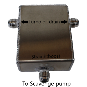 SBP Custom Made Twin Turbo Oil Drain Tank Box Scavenge Turbocharger ...