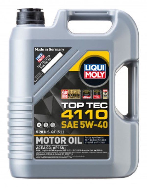 LIQUI MOLY 5L Top Tec 4110 Motor Oil SAE 5W40 – SBP – Straightboost ...